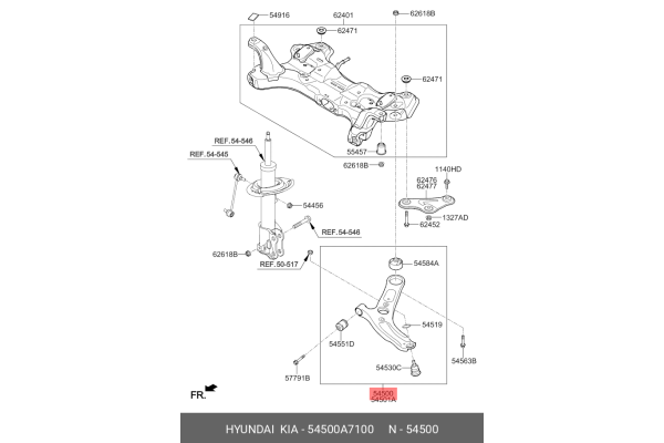 Hyundai / KIA 54500-A7100 54500-A7000