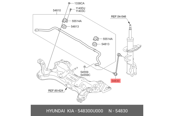 Hyundai / KIA 548300U000 48820-47010,48820-02100