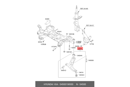 Hyundai / KIA 545001W000 545001W000