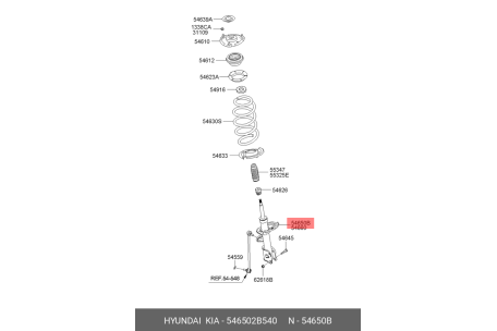 Hyundai / KIA 546502B540 54650-2P650,546502P100