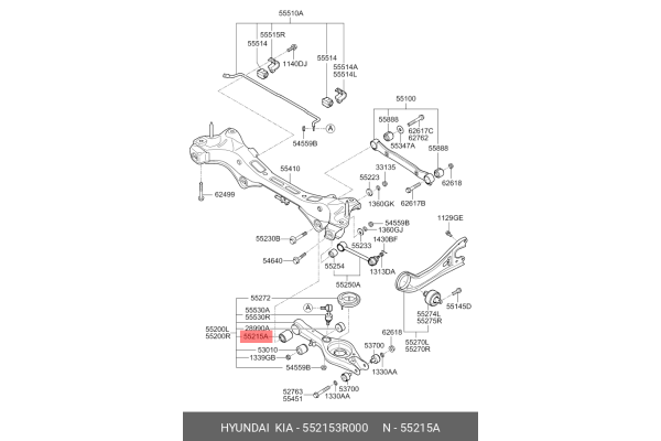 Hyundai / KIA 55215-3R000 55215-2G000,55230-C1100,55215-2S000,55215 ...
