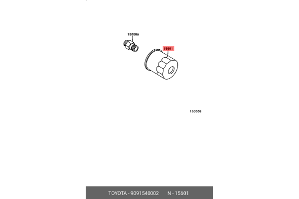 TOYOTA 9091540002 9091540002