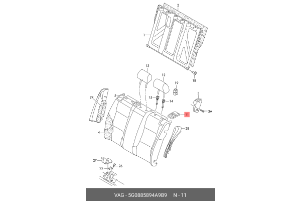 VAG 5G0885894A 9B9 5G0885894A 9B9