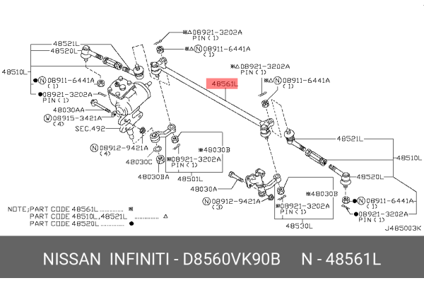 NISSAN D8560-VK90B 48560-2S625,D8560-VK90B