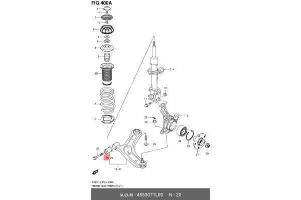 SUZUKI 45530-71L00 45530-71L00,45201-M74L20_BHF,45261-79J00,45202 ...