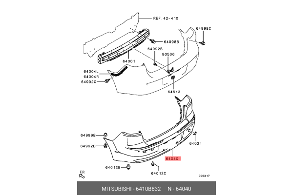 MITSUBISHI 6410B832 6410B832