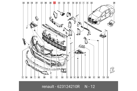 RENAULT 623124210R 623124210R