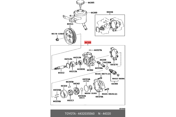 TOYOTA 4432035560 4432035560