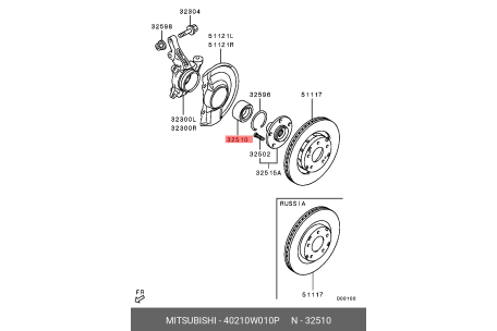 MITSUBISHI 40210W010P 3885A017,MN101347