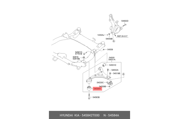 KIA 54584-2T000 54584-2S000,54584-D3000,54584-2T000,54584-A6000,54584 ...