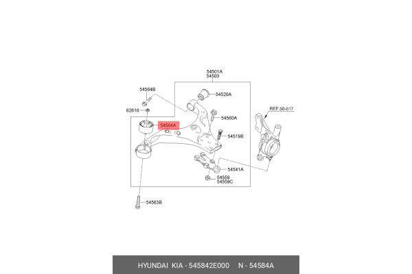 HYUNDAI 54584-2E000 54584-1G000,54584-4L000