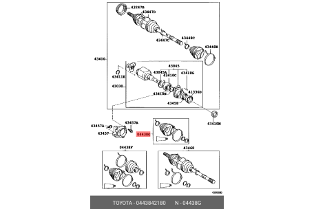 TOYOTA 04438-42180 04438-42180,04438-28041,04438-33120,04438-33140