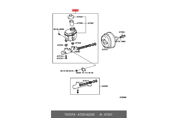 TOYOTA 47201-42250 47201-42250