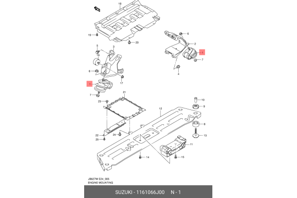 SUZUKI 11610-66J00 11610-66J00,11610-65J02