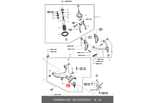 KIA OK72A-34-510A 0K72A-34-510A