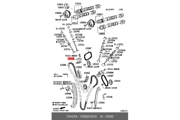 TOYOTA 13550-31010 13550-31010