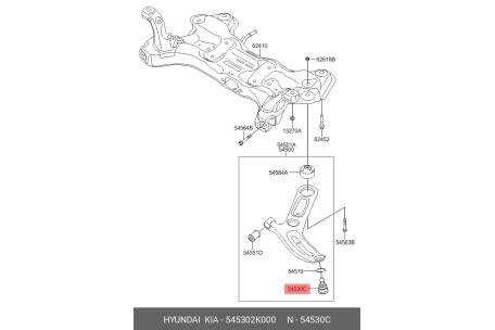 HYUNDAI 54530-2K000 54530-2K000,54530-G6000