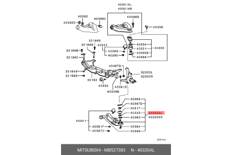 MITSUBISHI MB527383 MB527383,MB598017,54510-43152