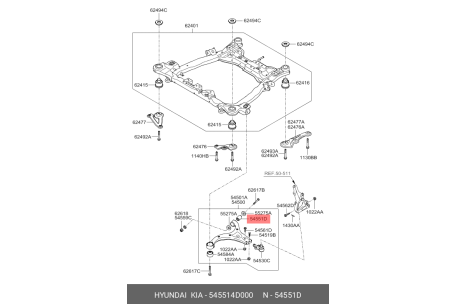 HYUNDAI 54551-4D000 54551-4D000,54551-4D001