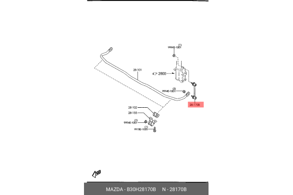 MAZDA B30H-28-170B B30H-28-170,B30H-28-170B