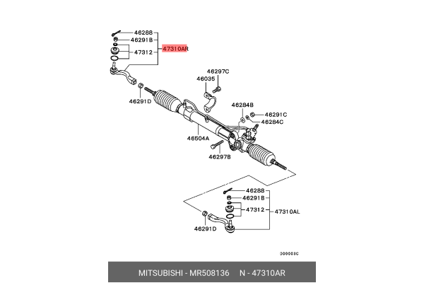 MITSUBISHI MR508136 MR508136,4422A010