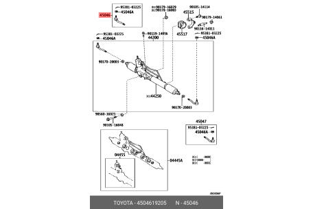 TOYOTA 45046-19205 45046-19206,45046-19205