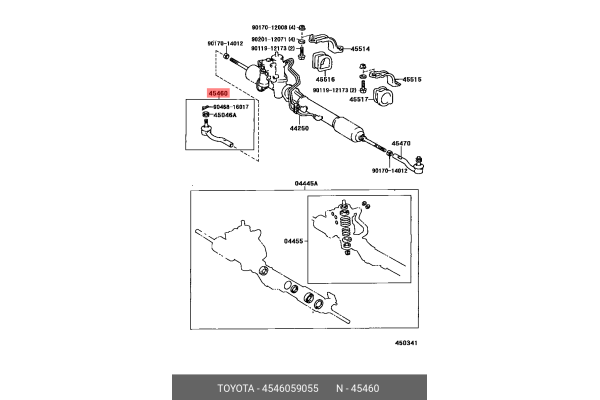 TOYOTA 45460-59055 45460-59115,45460-09040,45460-59055