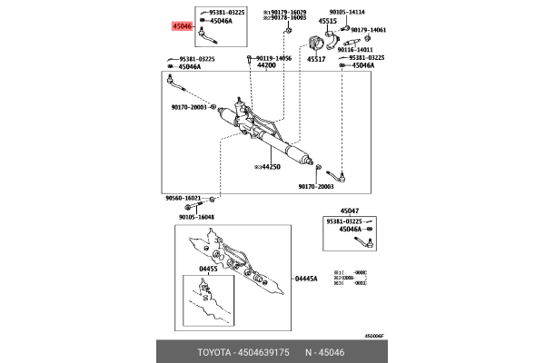 TOYOTA 45046-39175 45046-39375,45046-39385,45046-39355,45046-39235