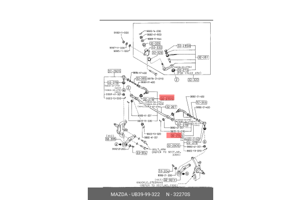 MAZDA UB39-99-322 UA01-99-322