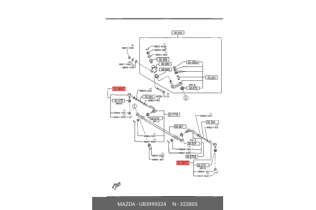 MAZDA UB39-99-324 UB39-99-324,3 669 079,UH71-32-280