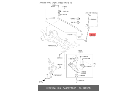 HYUNDAI 54830-2T000 54830-3R000,54830-2T000,54830-2T000