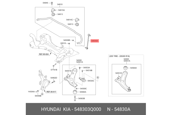 HYUNDAI 54830-3Q000 54830-3Q000
