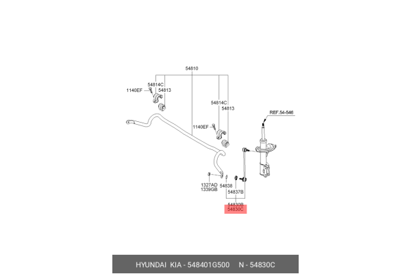 KIA 54840-1G500 54840-1G000,54840-1E000,54830-2C000,54840-1G500