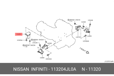 NISSAN 11320-4JL0A 11320-4JL0A