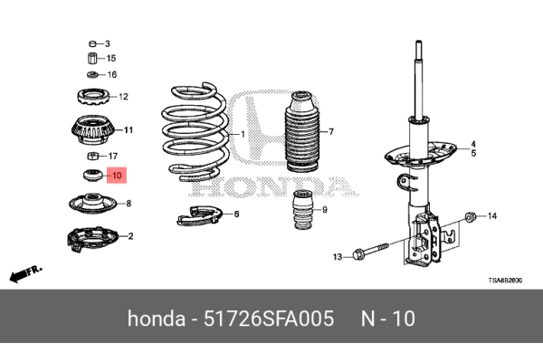 HONDA 51726-SFA-005 51726-SAA-003,48619-52040,41741-58J00,51726-SFA-005 ...