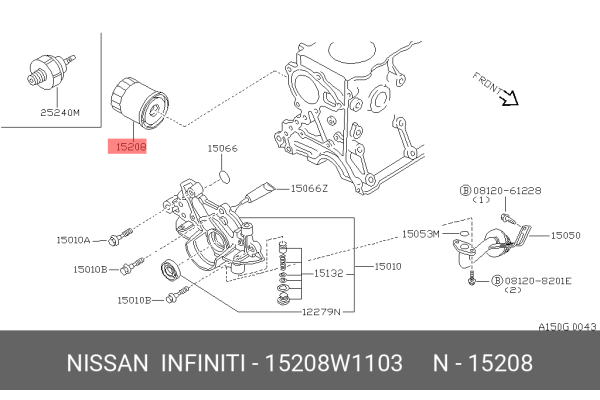 NISSAN 15208-W1103 15208-W1103,A5208-W1103,17321-32432,15208-W1116 ...