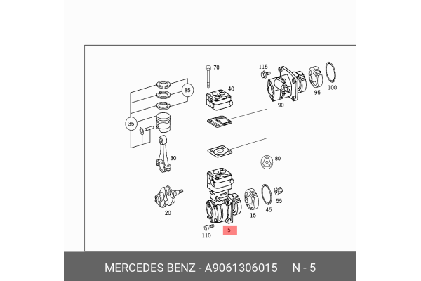 Daimler AG A9061306015 A9061306015
