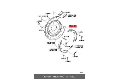 TOYOTA 46530-34010 46530-60020,46530-34010
