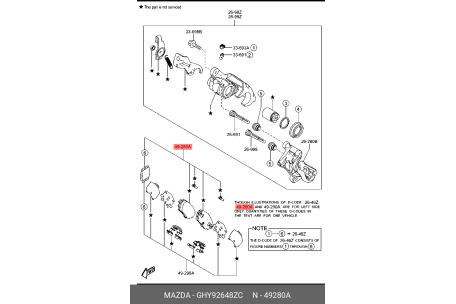 MAZDA GHY9-26-48ZC GHY9-26-48Z,GHY9-26-48ZA,4605A802
