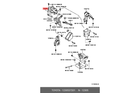 TOYOTA 12305-37201 12305-37201