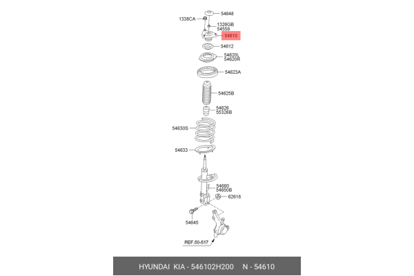 HYUNDAI 54610-2H200 54610-2H000,54610-2H200,54610-2H300