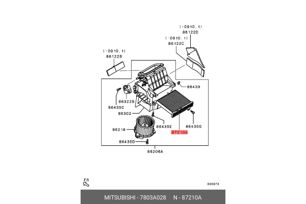 MITSUBISHI 7803A028 7803A028,XR500058,MR500058