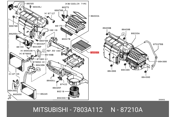MITSUBISHI 7803A112 MZ600170,7803A043,7803A005,7803A004,6447ZX,98139428 ...