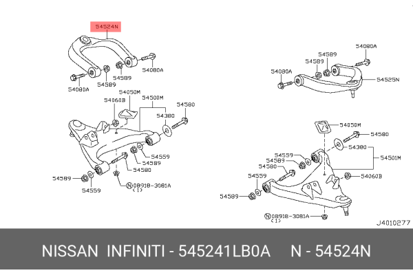 NISSAN 54524-1LB0A 54524-1LB0A