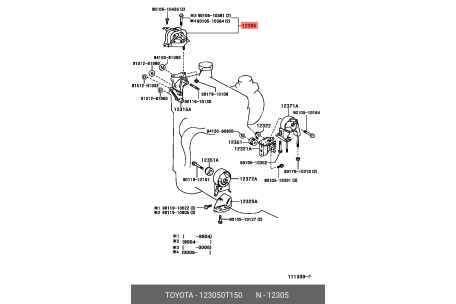 TOYOTA 12305-0T150 12305-0T150,12305-37150