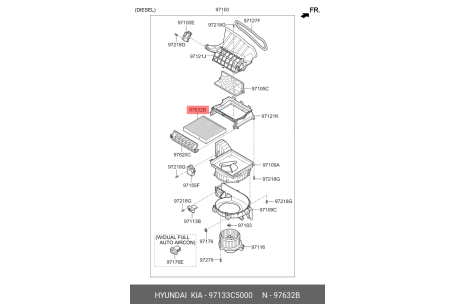 KIA 97133-C5000 97133-C5000,87139-F4010