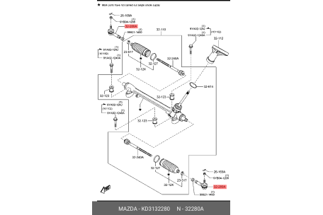 MAZDA KD31-32-280 KD31-32-280