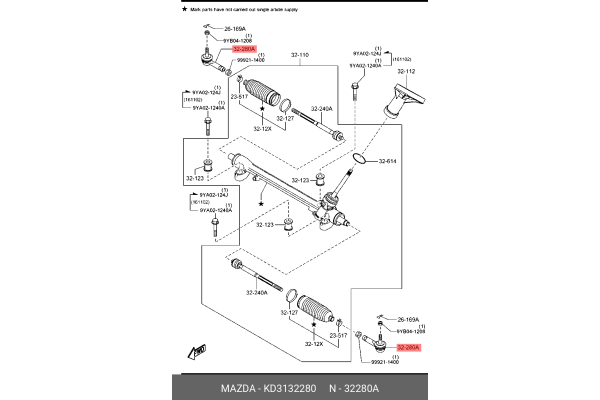 MAZDA KD31-32-280 KD31-32-280