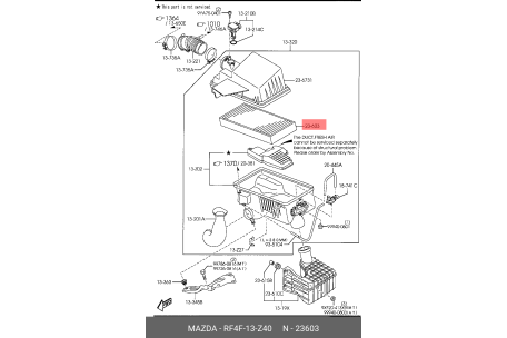 MAZDA RF4F-13-Z40 RF4F-13-Z40,RF4F-13-240,RF2A-13-Z40A,RF2A-13-Z40