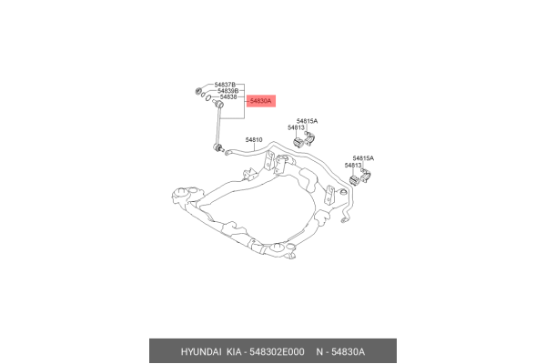 HYUNDAI / KIA 54830-2E000 54830-2G000,54830-2E000,54830-1F000